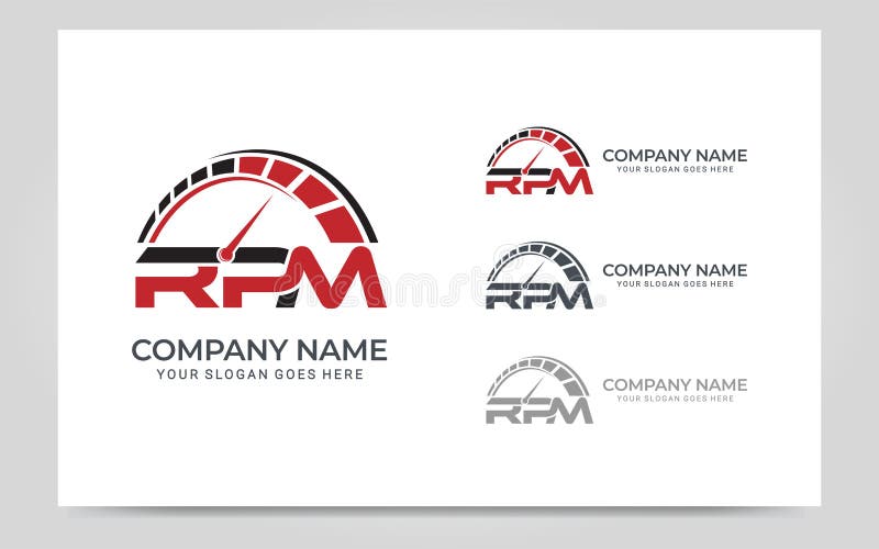 Rpm Automotive Logo Design. Editable Logo Design Stock Vector ...