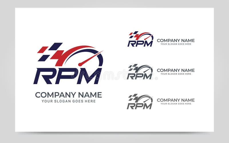Rpm Automotive Logo Design. Editable Logo Design Stock Vector ...