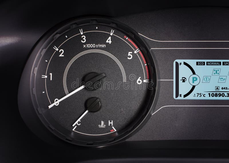 Rpm gauge,tachometer. stock image. Image of engine, kilometer - 141378555