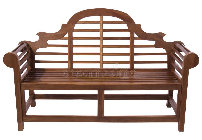 Rich Decorated Iron Park Bench Stock Photo - Image of path, wood: 5384238