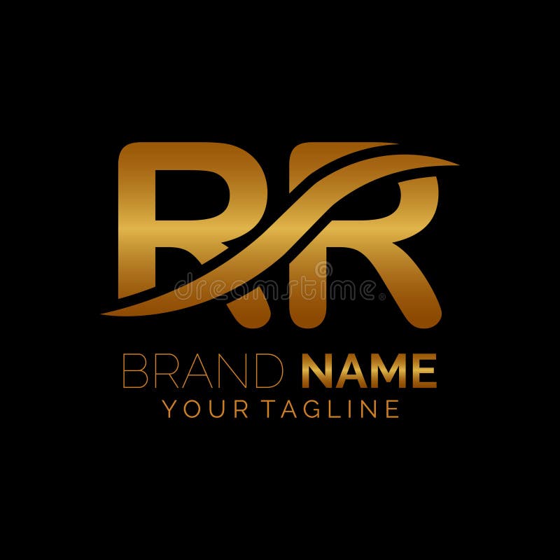 RR logo design. stock vector. Illustration of company - 363620156