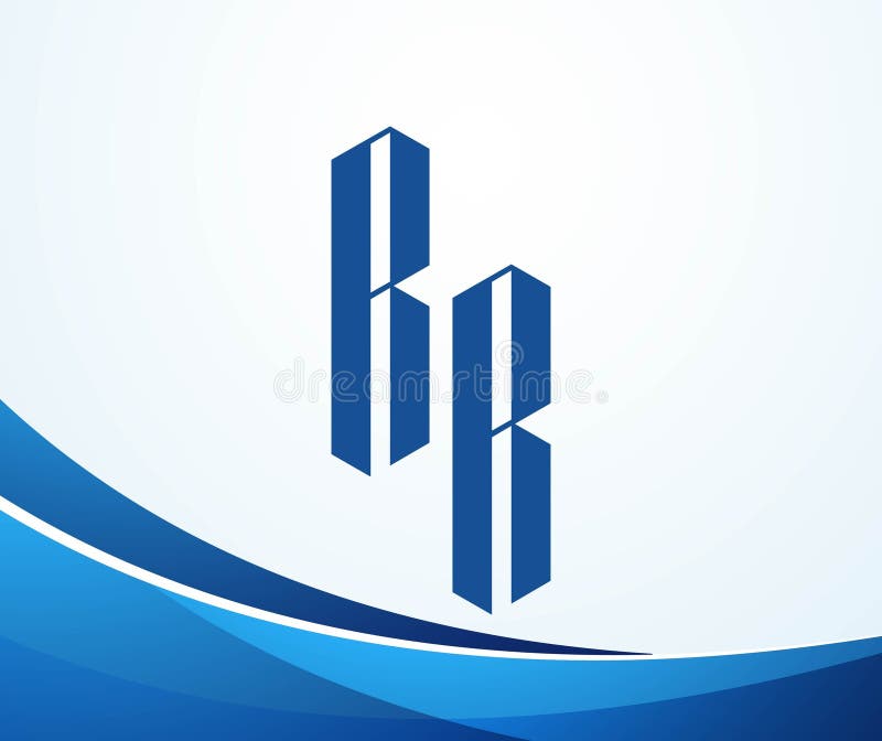 RR Alphabet Letter Logo Design Template Elements Stock Vector ...