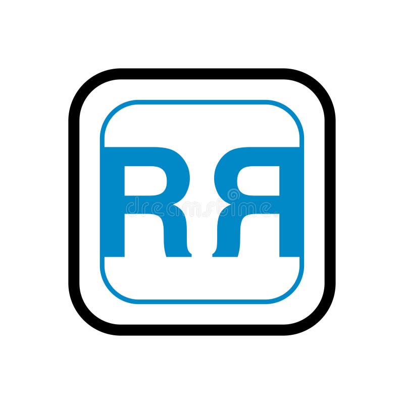 RR Company Brand Name Vector Icon Stock Illustration - Illustration of ...