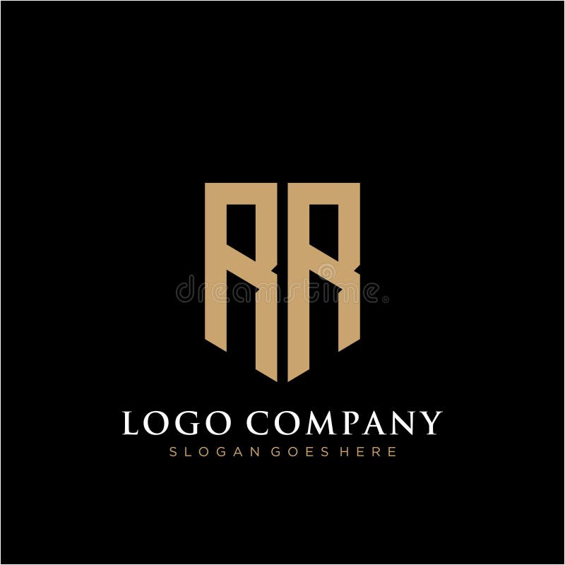 RR Letter Logo Icon Design Template Elements Stock Vector ...