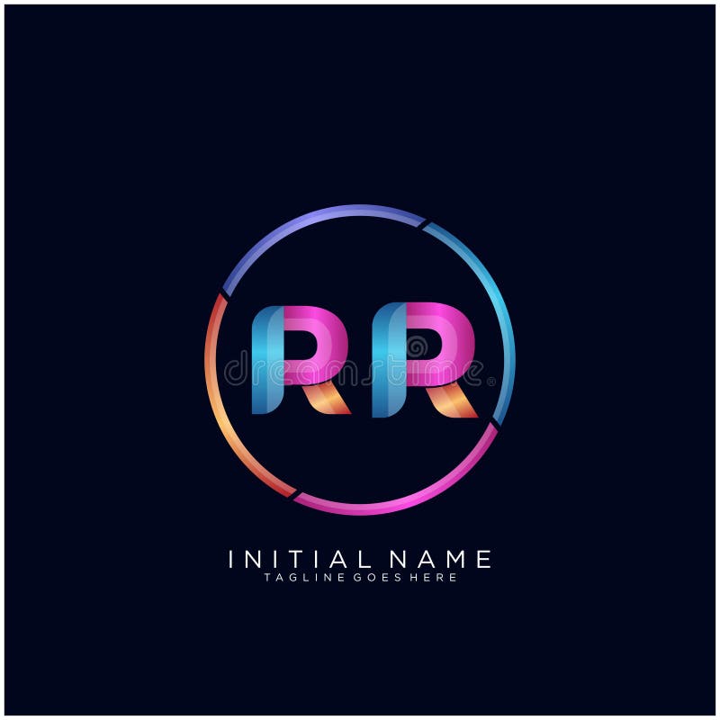 Combination RR Logo Hipster Monogram Letter R Group, Overlapping Thin ...