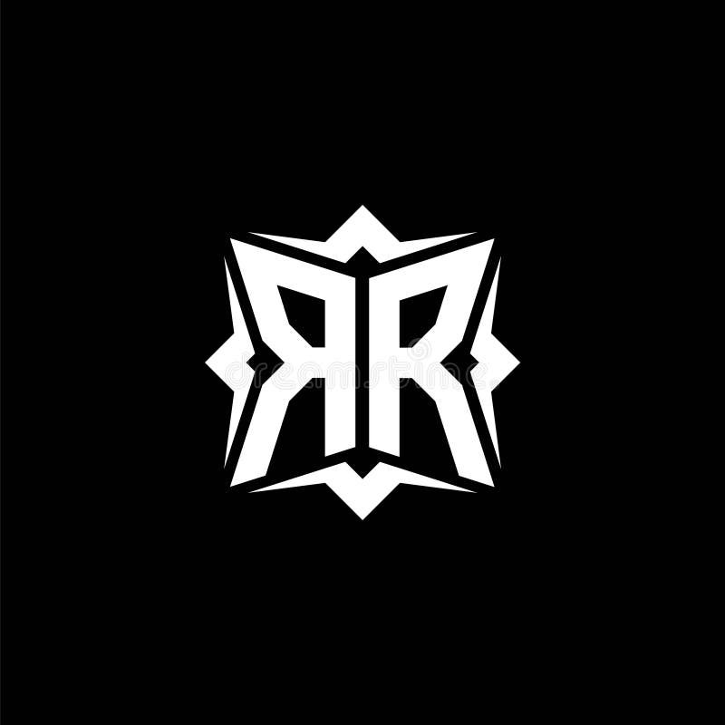 RR Logo Monogram Geometric Modern Design Stock Vector - Illustration of ...