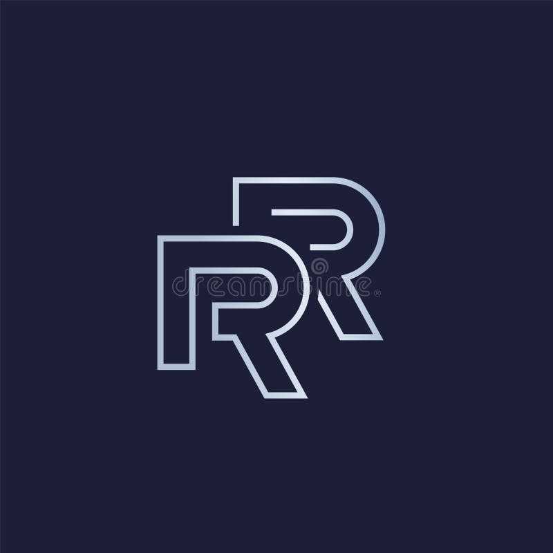 RR Monogram, Letters, Vector Logo Design Stock Illustration ...