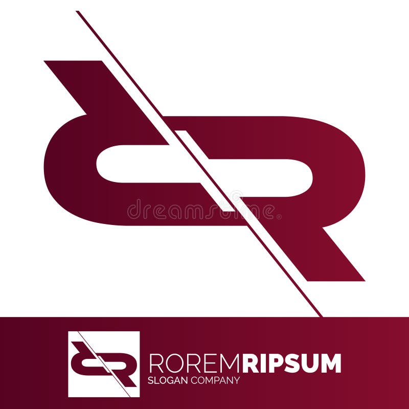 RR Monogram Logo Letter Modern Stock Vector - Illustration of ...