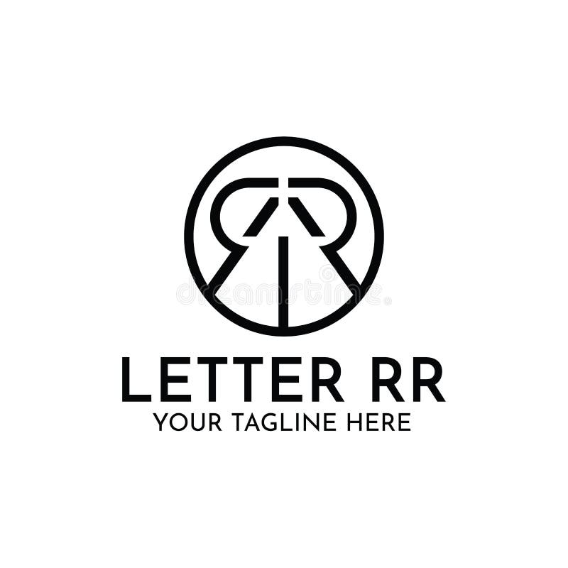 RR monogram Logo Template. stock vector. Illustration of antique ...