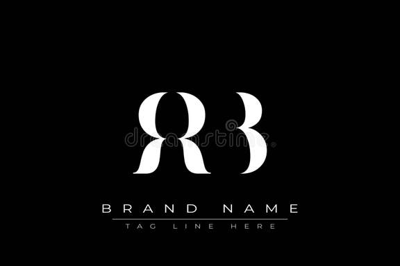 RRB Abstract Letter Logo Design Stock Vector - Illustration of icon ...