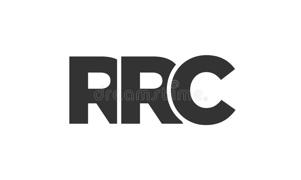 RRC Logo Design Template with Strong and Modern Bold Text. Initial ...