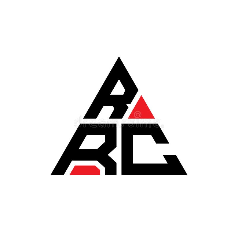 RRC Triangle Letter Logo Design with Triangle Shape. RRC Triangle Logo ...