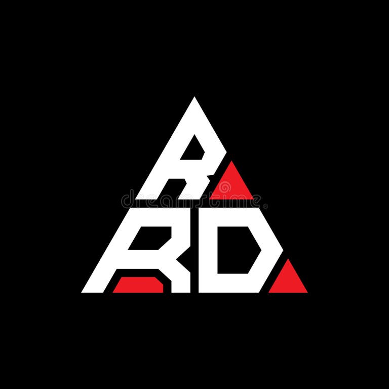 RRD Triangle Letter Logo Design with Triangle Shape. RRD Triangle Logo ...