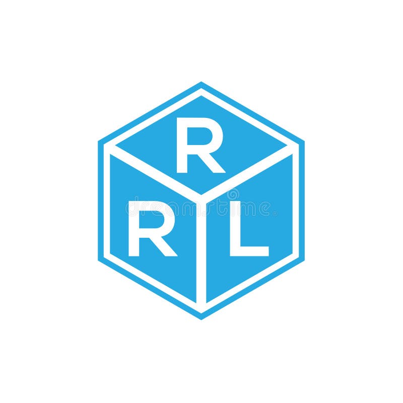 RRL Letter Logo Design on Black Background. RRL Creative Initials ...