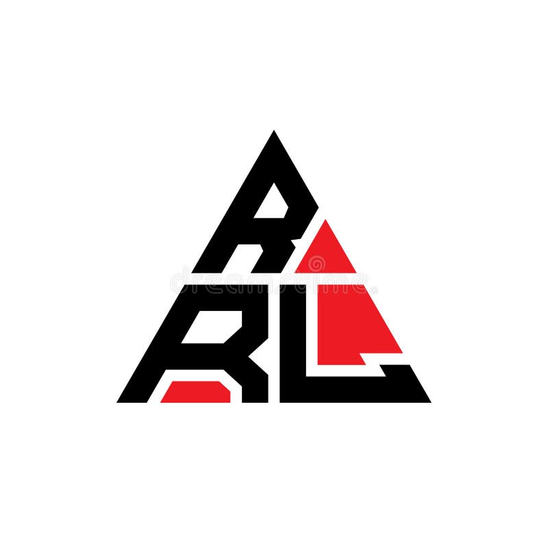 RRL Triangle Letter Logo Design with Triangle Shape. RRL Triangle Logo ...