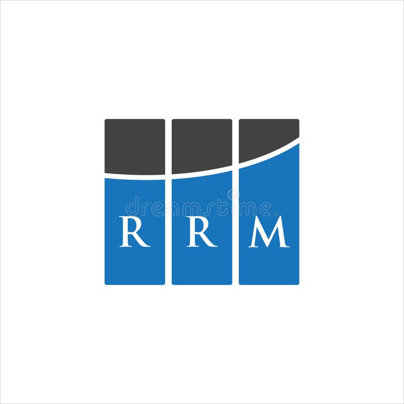 RRM Letter Logo Design on WHITE Background. RRM Creative Initials ...