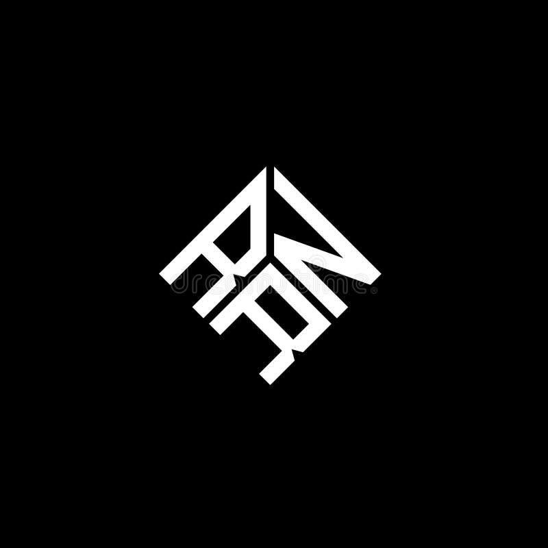 RRN Letter Logo Design on Black Background. RRN Creative Initials ...