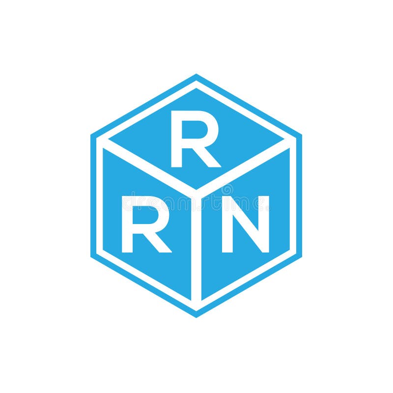 RRN Letter Logo Design on Black Background. RRN Creative Initials ...