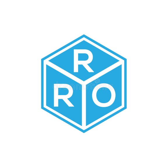 RRO Letter Logo Design on Black Background. RRO Creative Initials ...