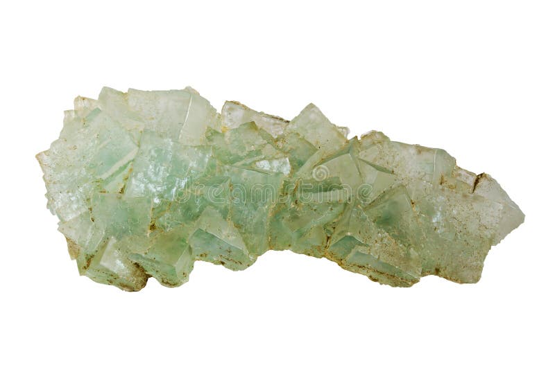 RRough Rock Salt Crystals on the White Background Stock Image - Image ...