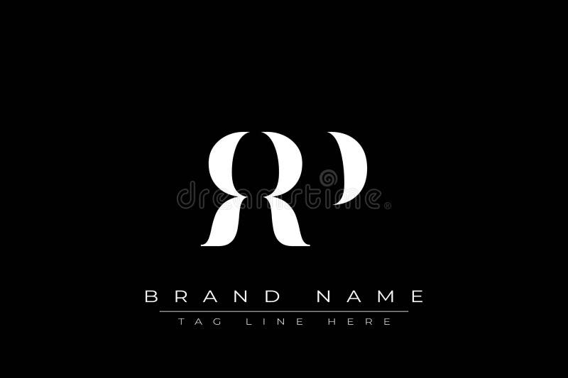 RRP Abstract Letter Logo Design Stock Vector - Illustration of ...