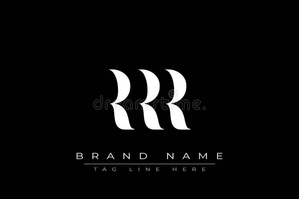 RRR Abstract Letter Logo Design Stock Vector - Illustration of concept ...