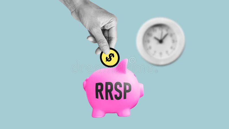 RRSP Registered Retirement Saving Plan is Shown Using the Text Stock ...