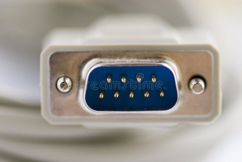 RS-232 cable stock image. Image of konnektor, wire, cable - 1118227