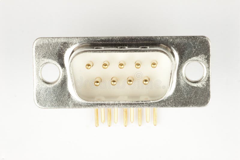 RS 232 Serial Port Connector Stock Photo - Image: 14115008