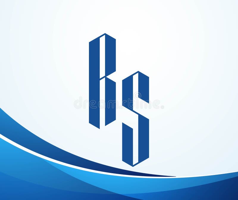 RS Alphabet Letter Logo Design Template Elements Stock Vector ...