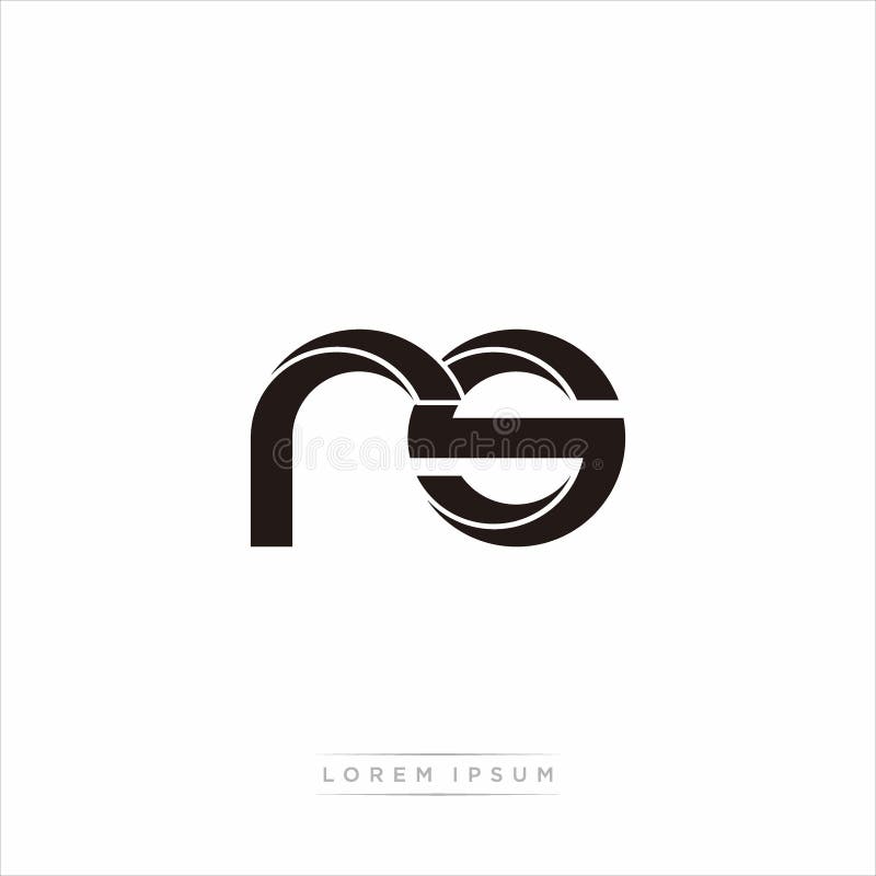 Rs Initial Letter Split Lowercase Modern Monogram Linked Outline ...