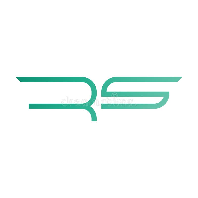 Initial Rs Letter Linked Logo Stock Illustrations – 95 Initial Rs ...