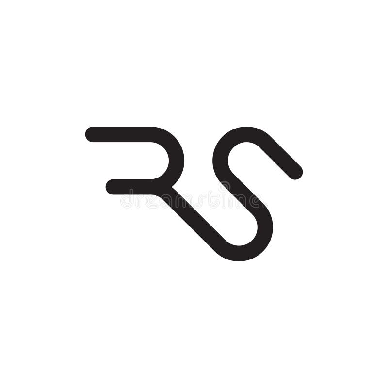 Initial Rs Letter Linked Logo Stock Illustrations – 83 Initial Rs ...