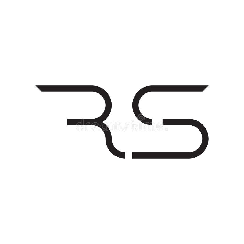 Initial Rs Letter Linked Logo Stock Illustrations – 95 Initial Rs ...