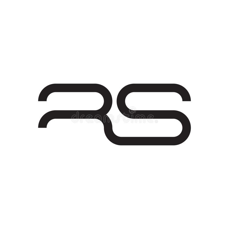 Initial Rs Letter Linked Logo Stock Illustrations – 86 Initial Rs ...