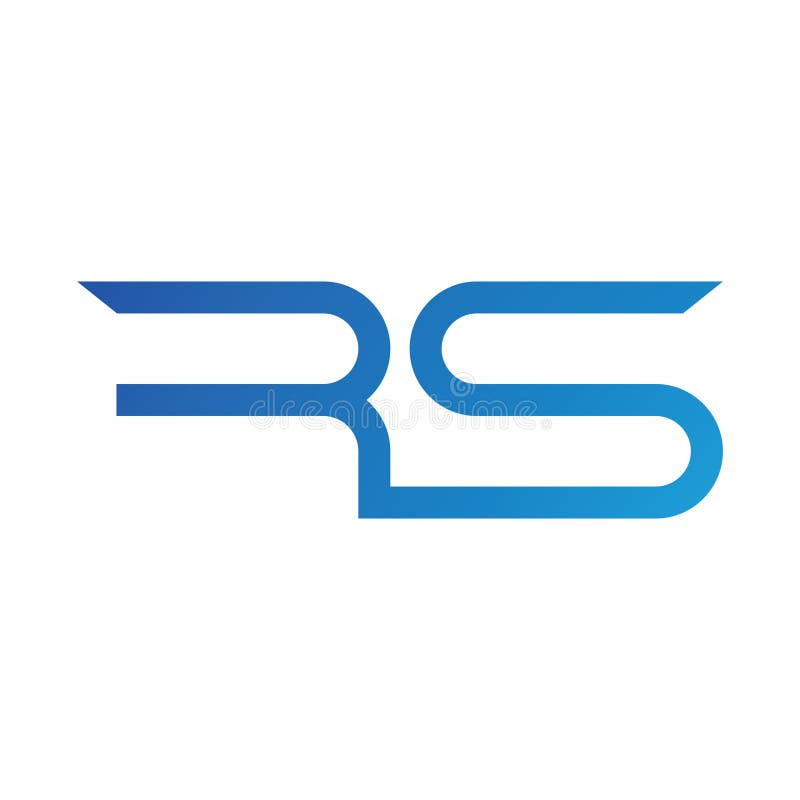 Initial Rs Letter Linked Logo Stock Illustrations – 95 Initial Rs ...