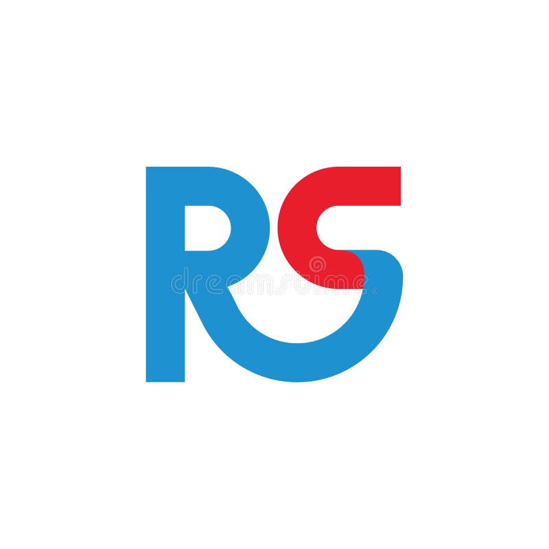 Rs Letter Icon Business Vector Design Stock Illustration - Illustration ...
