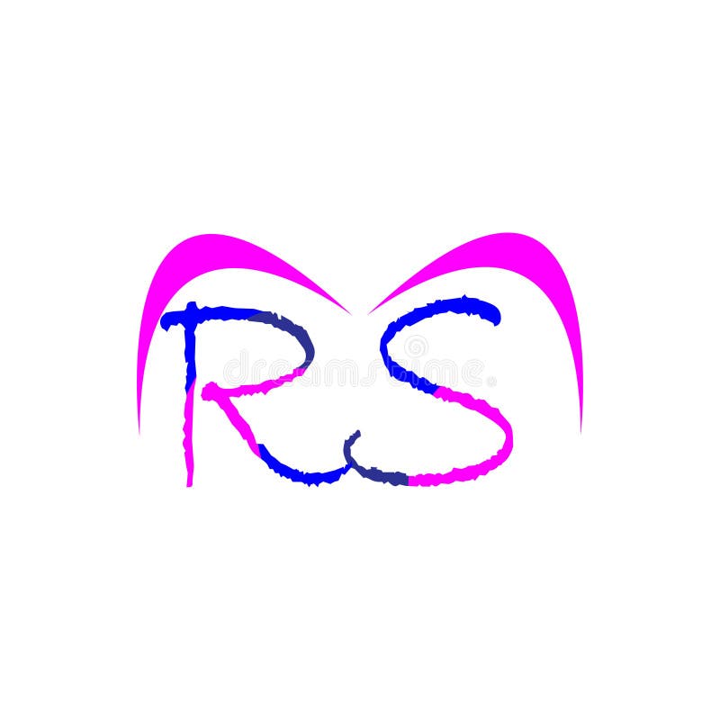 RS Letter Icon Colorful Design Vector Illustration Stock Vector ...