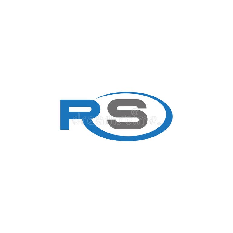 RS Letter Monogram Initial Logo Design Template Vector Illustration. RS ...