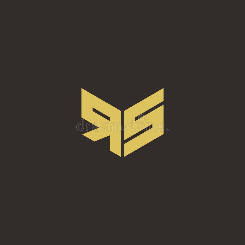 Creative Initial Letter RS Logo Stock Vector - Illustration of graphic ...