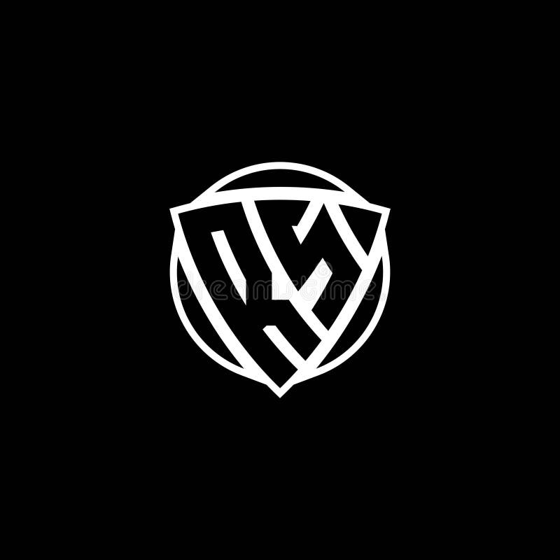 RS Logo Monogram Triangle Shield and Circle Shape Stock Vector ...