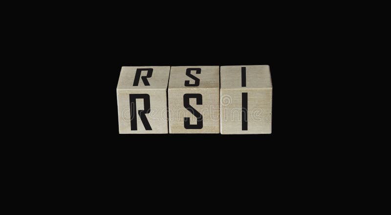 RSI Concept on Wooden Cubes on Black Background Stock Image - Image of ...