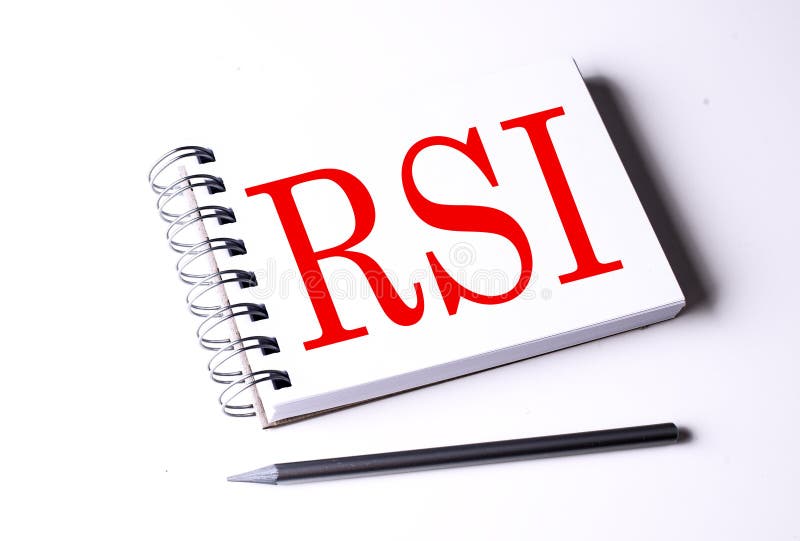 RSI Word on Notebook on White Background Stock Photo - Image of ...