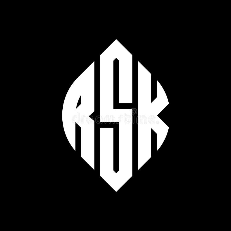 RSK Circle Letter Logo Design with Circle and Ellipse Shape. RSK ...