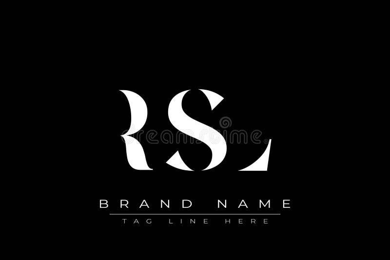 RSL Abstract Letter Logo Design Stock Vector - Illustration of brand ...