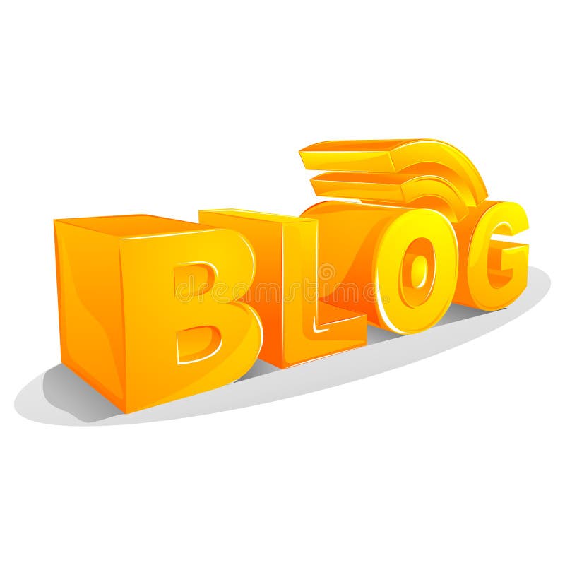 Big BLOG 3D Megaphone for High Powered Blogging Stock Vector ...