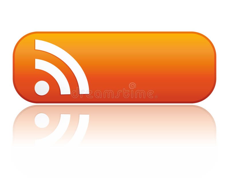 Rss icon editorial stock image. Illustration of flux - 10000164