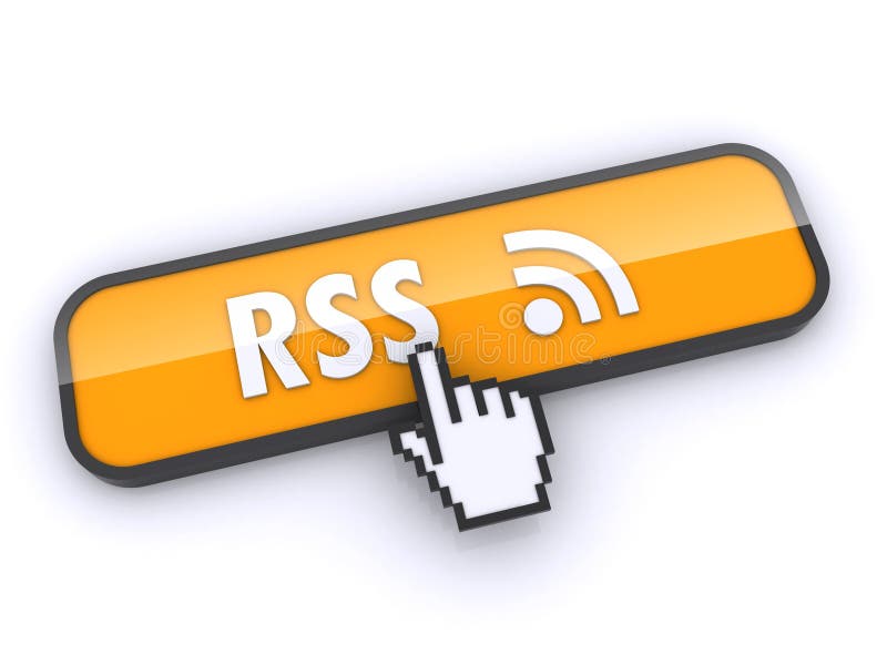 Rss button stock illustration. Illustration of feedback - 18402104