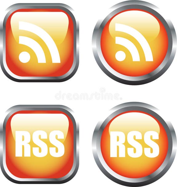 RSS Buttons editorial photo. Illustration of buttons, communication ...