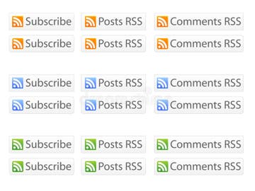 RSS Buttons EPS stock vector. Illustration of icon, networking - 15211087